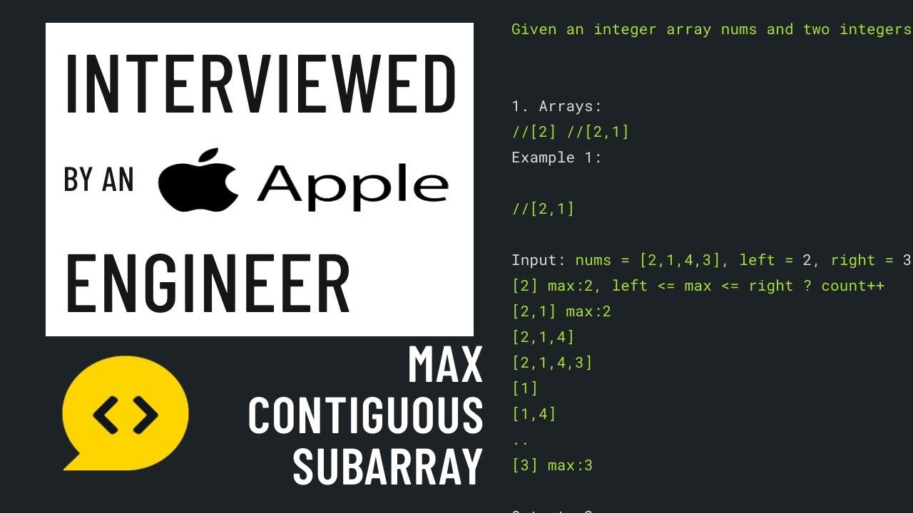 Java Interview with an Apple engineer.
