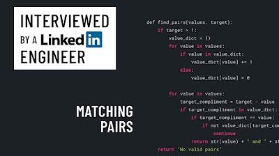 Python Interview with a LinkedIn engineer.